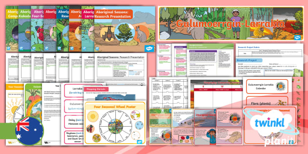 Year 1 HASS Geography Aboriginal Seasons Unit Pack - Twinkl