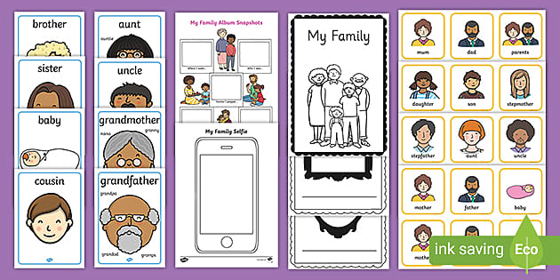 History Junior Infants My Family Pack 2 - Twinkl