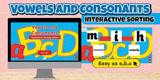 Vowels and Consonants Interactive Sorting
