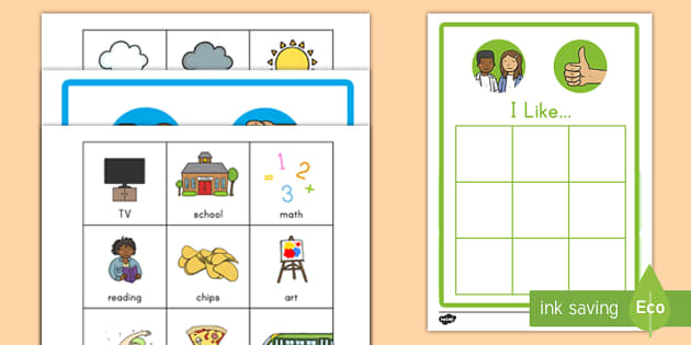 Likes and Dislikes Sorting Activity - All About Me - ourselves, SEN ...