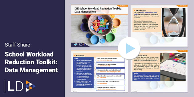 Staff Share: Workload Reduction Toolkit – Data Management