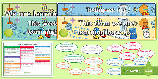 Stage 3 Maths Target Display Pack (teacher made) - Twinkl
