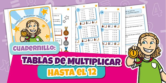 Cuadernillo | Tablas de Multiplicar | Hasta 12 | Matemáticas