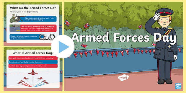 Armed Forces Day Information PowerPoint (teacher made)