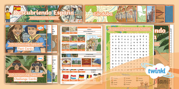 👉 PlanIt Year 6 Spanish Classroom Display: Discovering Spain