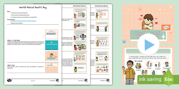 World Mental Health Day EYFS Assembly Pack (teacher made)