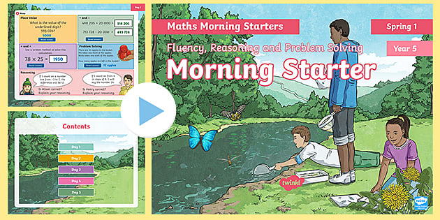 👉 Year 5 Maths Morning Starter PowerPoint Week 1 - Twinkl 👉 Year 5 Maths Morning Starter PowerPoint Week 1 - Twinkl