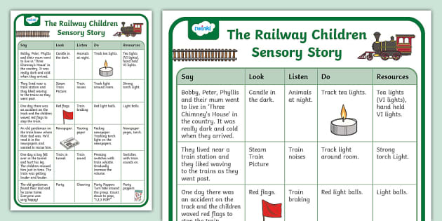 Transport Sensory Story | The Railway Children | Twinkl