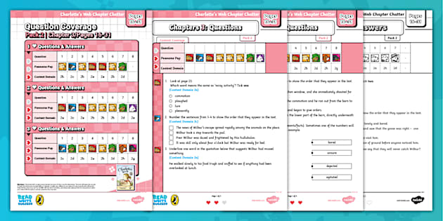FREE! - LKS2 Charlotte's Web Chapter Chatter Comprehension Pack 2