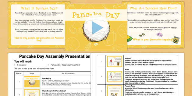 KS1 Pancake Day Assembly Pack (teacher made) - Twinkl