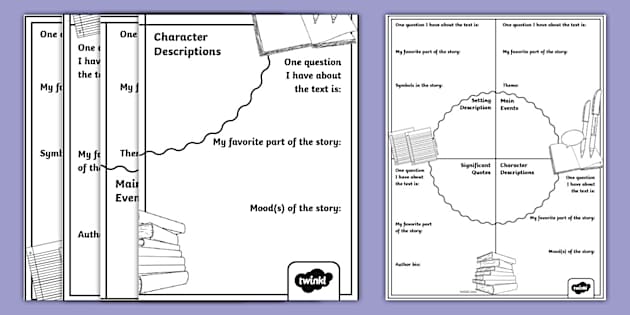Collaborative Literary Analysis Poster for 6th-8th Grade