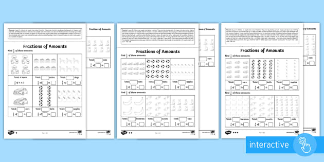 Mental Maths Fractions Worksheets (teacher made) - Twinkl