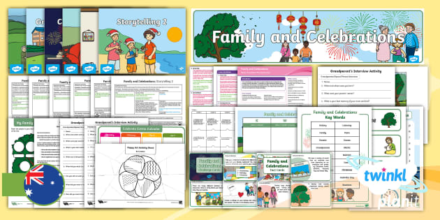 Foundation HASS History Family and Celebrations Unit Pack