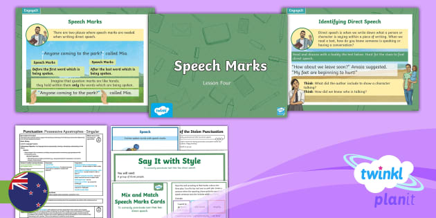 Level 3 Writing: Punctuation Speech Marks - Lesson 4