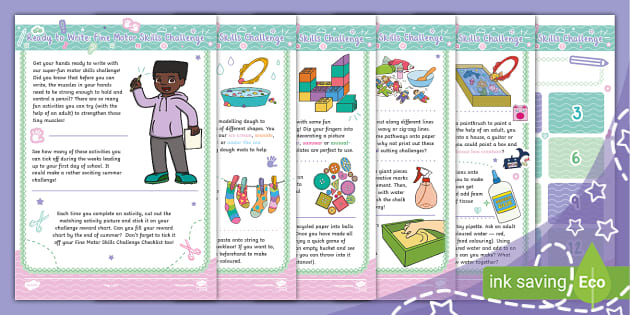 Ready to Write: Fine Motor Skills Challenge (teacher made)