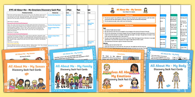 All About Me Ourselves Discovery Sack Plans and Resources Pack