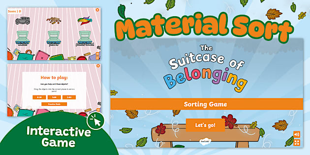 The Suitcase of Belonging - Material Sort Interactive Game