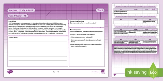 What am I? Yr 3 IU Overview (teacher made) - Twinkl