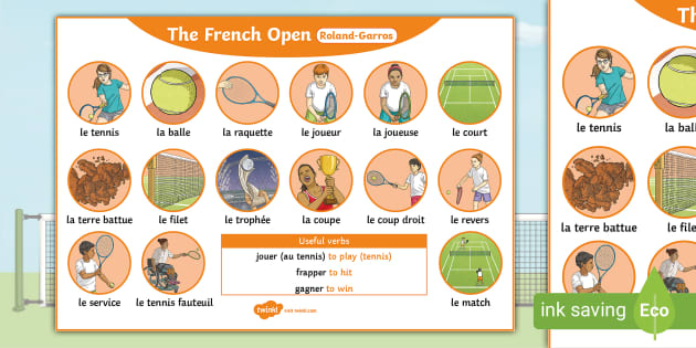 👉 French: The French Open Word Mat - KS2 Resource