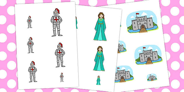 Castles And Knights Size Ordering Hecho Por Educadores