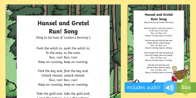 Hansel and Gretel, Run! Song (teacher made) - Twinkl