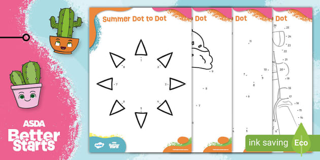 FREE! - ASDA Better Starts: Summer Dot to Dot (teacher made)