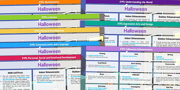 Halloween Lesson Plans | Halloween Planning EYFS