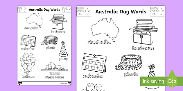 Australia Day Colouring In Activities | Primary Resources