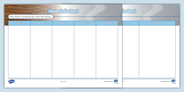 Mini IU Foundation Nature's Builders Materials Sort Activity