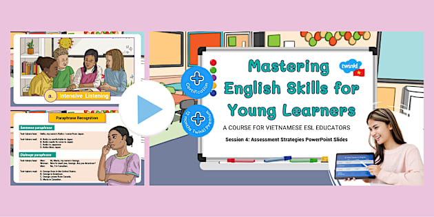 Teaching English Listening: Assessment Strategies PowerPoint Slide