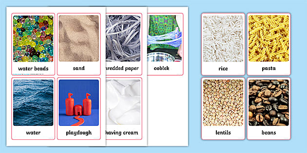 Sensory Exploration Word Cards (teacher made) - Twinkl