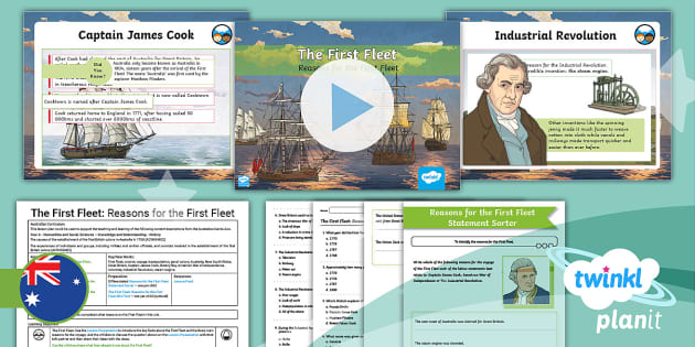 Year 4 HASS History The First Fleet Lesson 1 - Twinkl