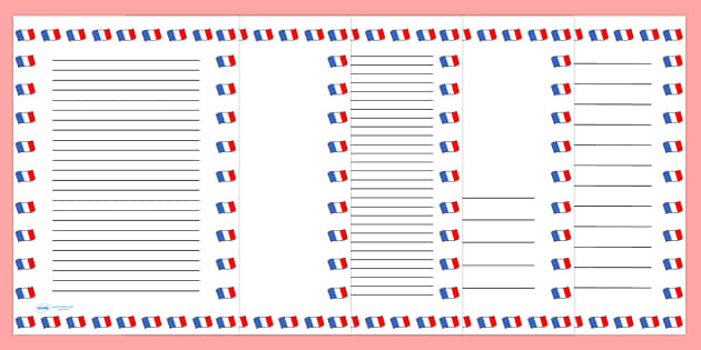 French Flag Page Borders - french, flag, page borders, borders