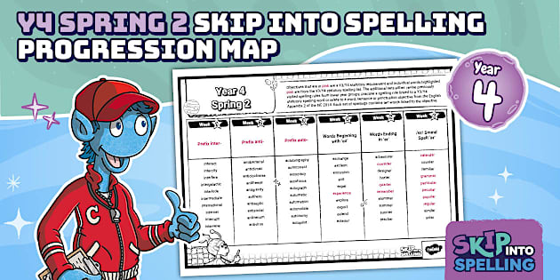 Year 4 - Skip Into Spelling Progression Map - Spring 2