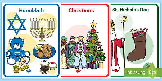 Holidays Around the World Posters (teacher made)