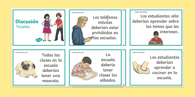 Tarjetas de discusión - Twinkl