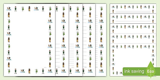 FREE! - Peter Pan Page Borders (teacher made) - Twinkl