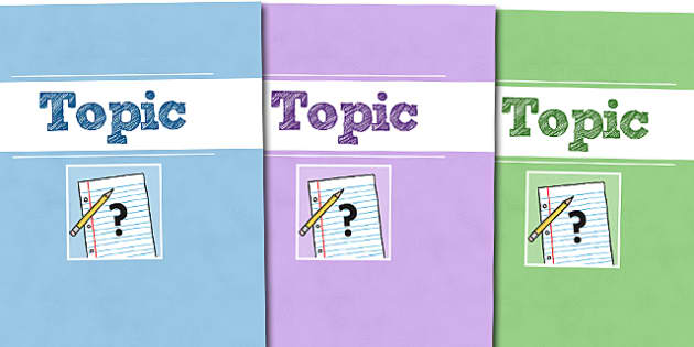 A4 Topic Divider Covers (teacher made) - Twinkl
