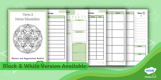 Home Education Term 3 Organiser (teacher made) - Twinkl