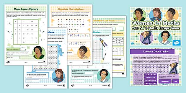 * NEW * Women In Maths Year 5/6 Mystery Game (teacher made)