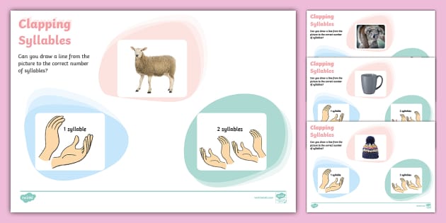 Clapping Syllable Word List (Hecho por educadores) - Twinkl