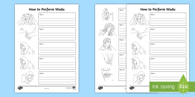 * NEW * How to Perform Wudu Writing Activity Sheet - islam, muslim, mosque