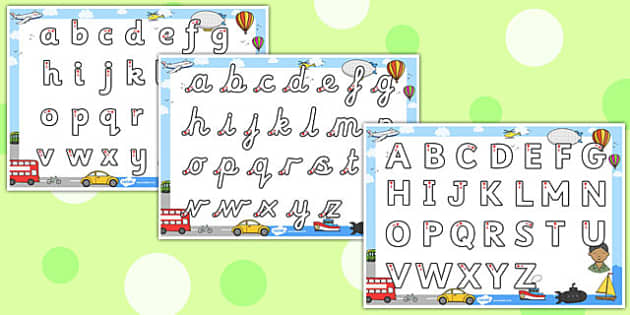 Transport Themed Letter Writing Worksheet (teacher made)