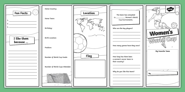 Women’s World Cup Information Trifold Pamphlet - Twinkl
