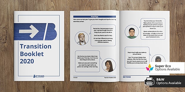 Transition Booklet 2020 | Beyond (teacher made)