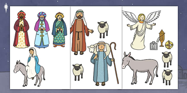 The Nativity Scene Cut Out - cut out, cut, nativity, nativity