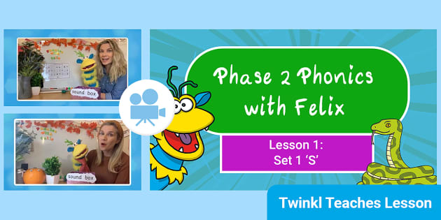 Phase 2 Phonics Lesson 1 - Set 1 's' Video