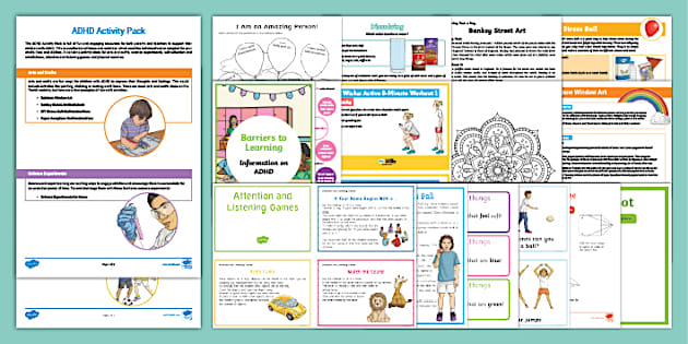 ADHD Activity Pack - SEN Teaching Resources (teacher made)