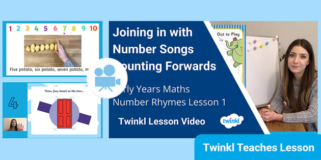FREE! - 👉 Number Rhymes Video Lesson 1 | EYFS Online Maths Tutorial