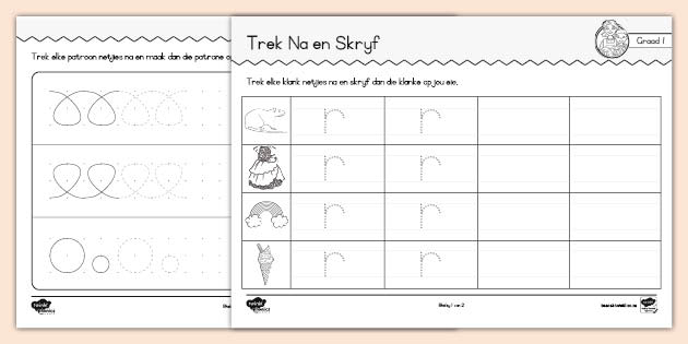 Graad 1 Klanke Handskrif en Lettervorming r (teacher made)